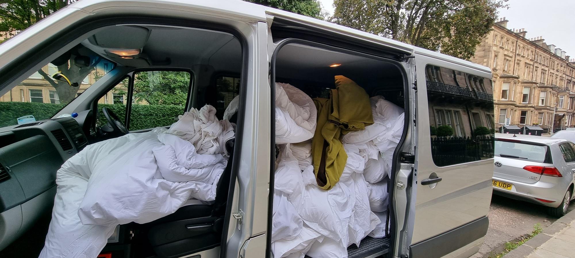 Charity Donation of Linen & Towels on Scottish Housing Day | Blog | Rettie